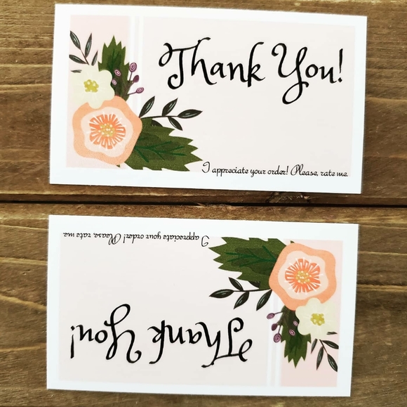 Office | Thank You Cards Business Card Size3x2 Inch Cards | Poshmark